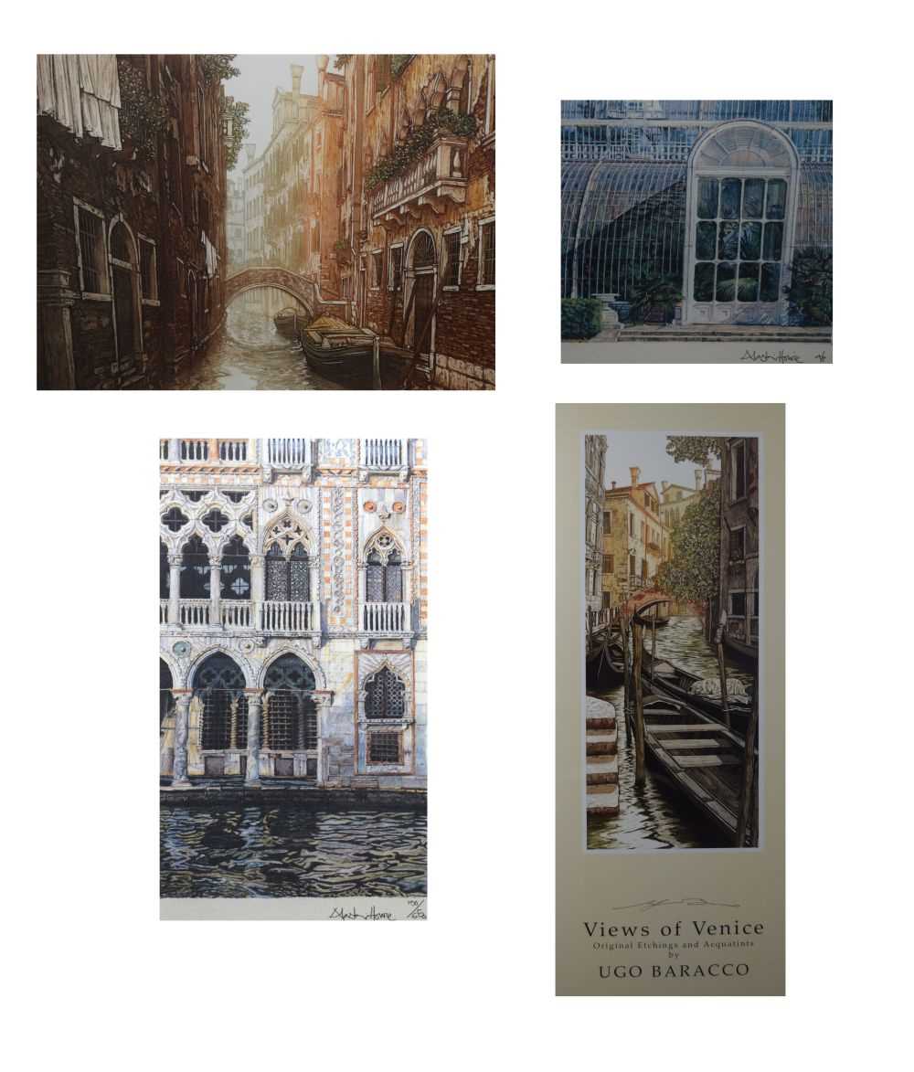 Lot 469 - Ugo Baracco signed print, etc. and two