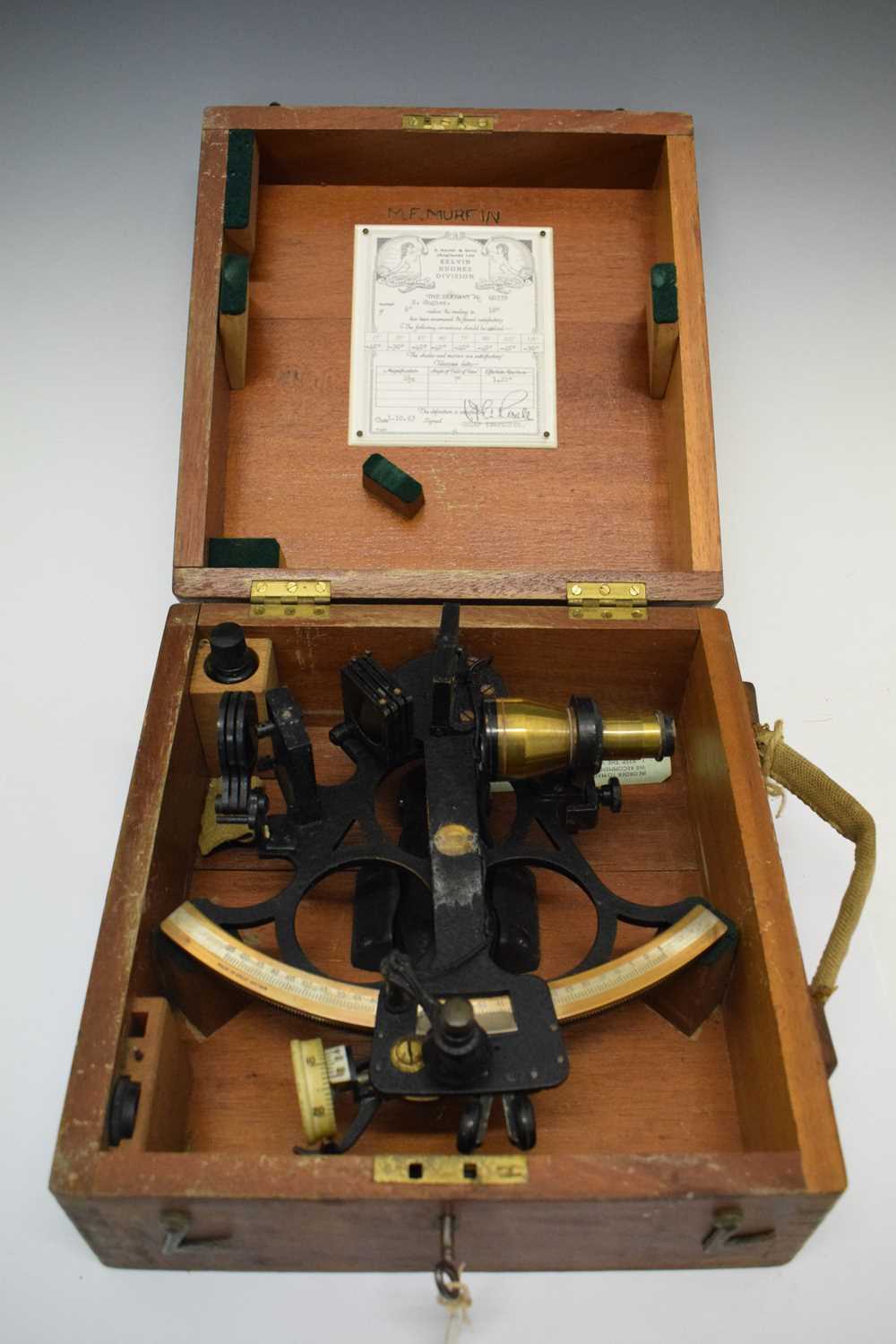 Lot 352 - Sextant S.Smith & Sons, Kelvin Hughes