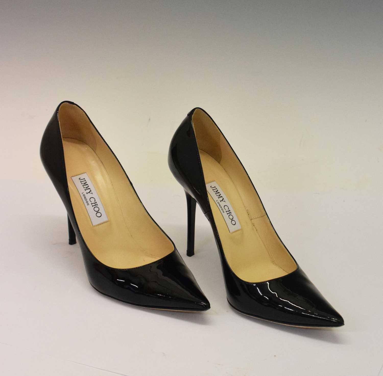 Lot 325 - Jimmy Choo - Pair of lady's black patent