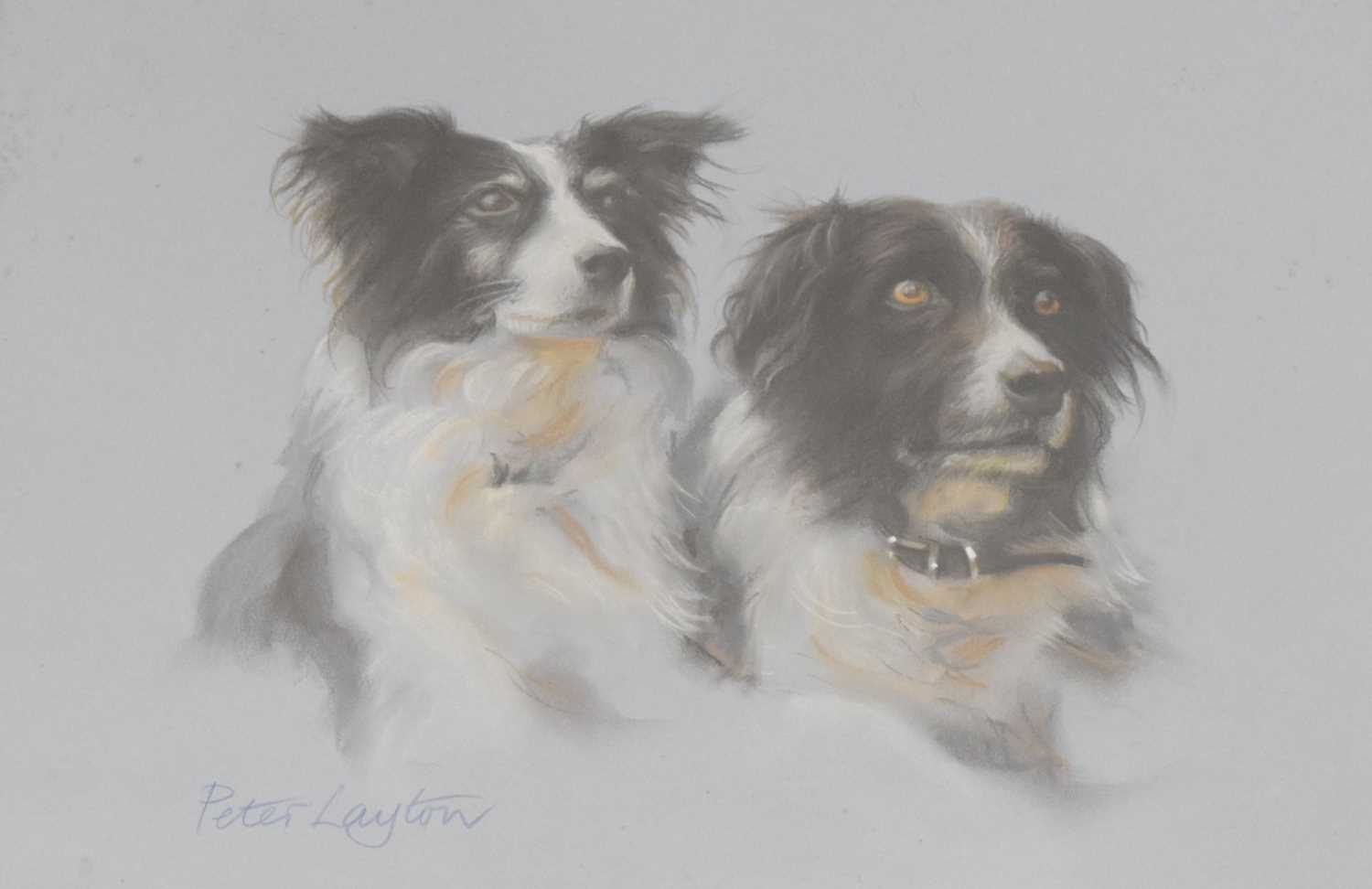 Lot 493 - Peter Layton, 20th Century - Three pastels