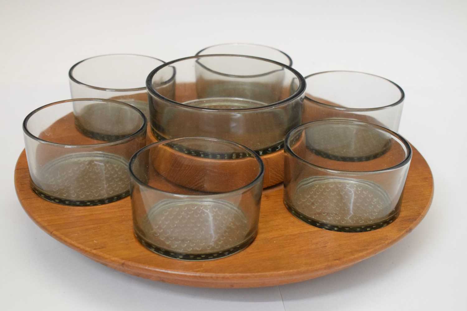 Lot 217 - Modern Design - Circa 1960s teak Lazy Susan