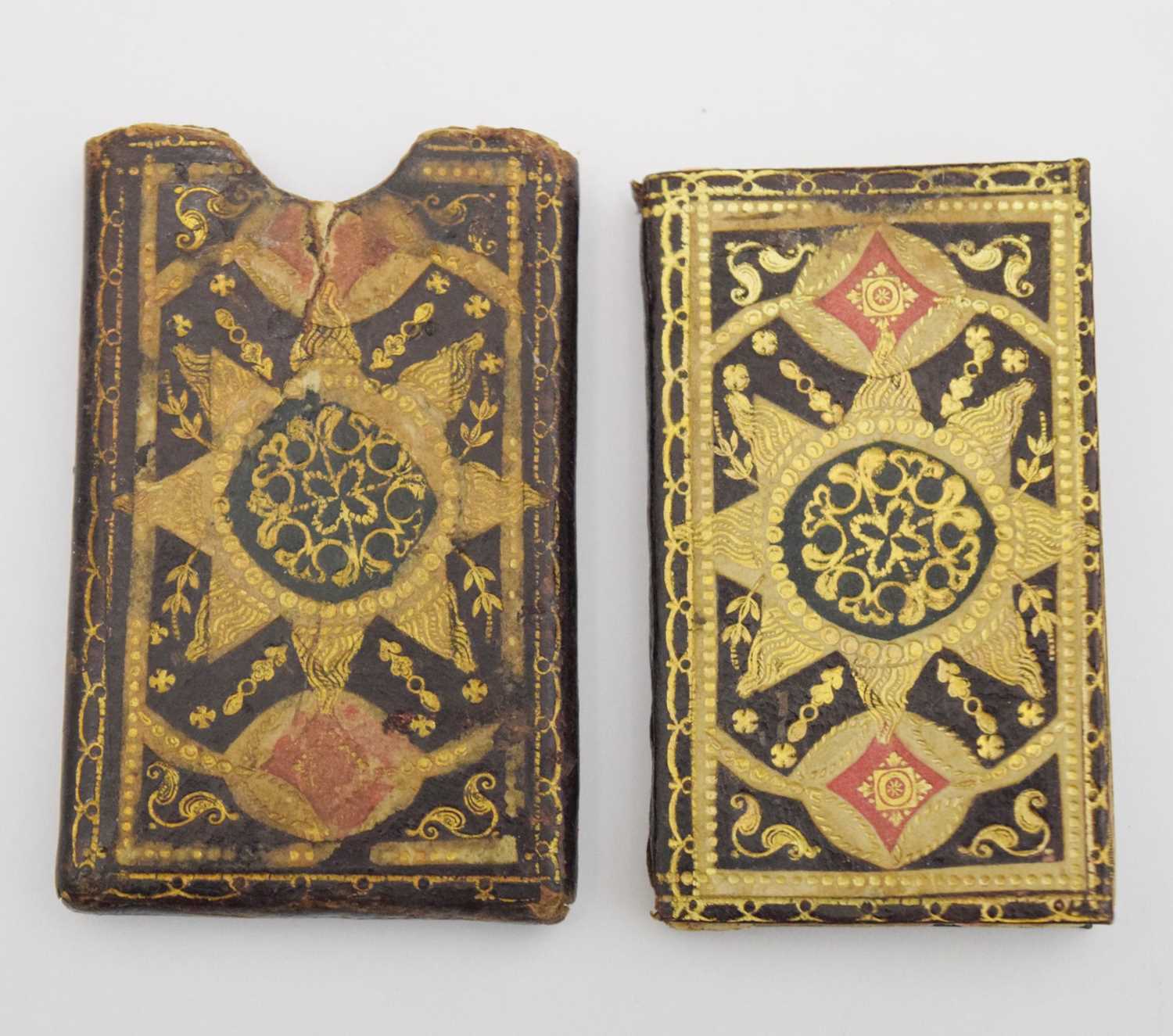 Lot 386 - 1844 miniature Almanac in slip case