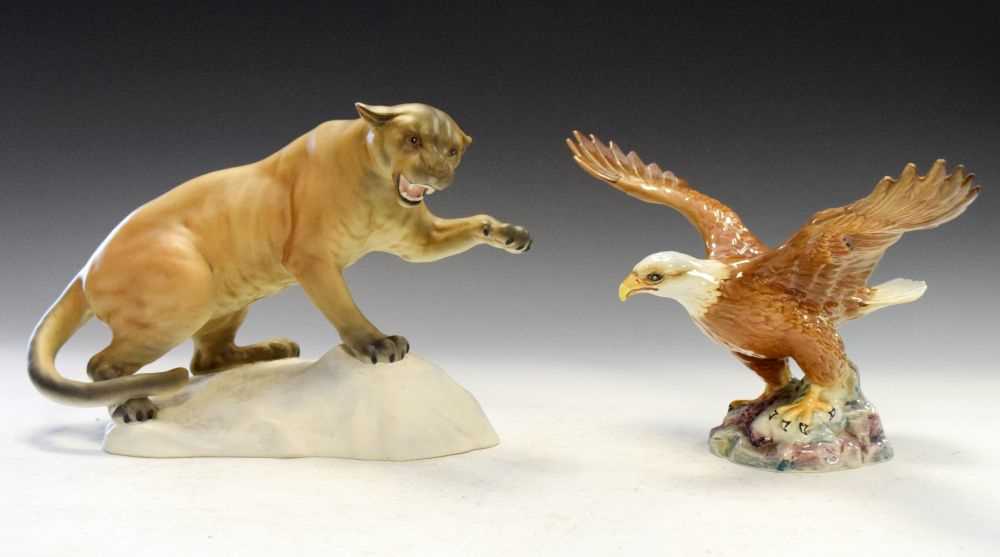 Lot 418 - Beswick Puma 1702 together with a Beswick
