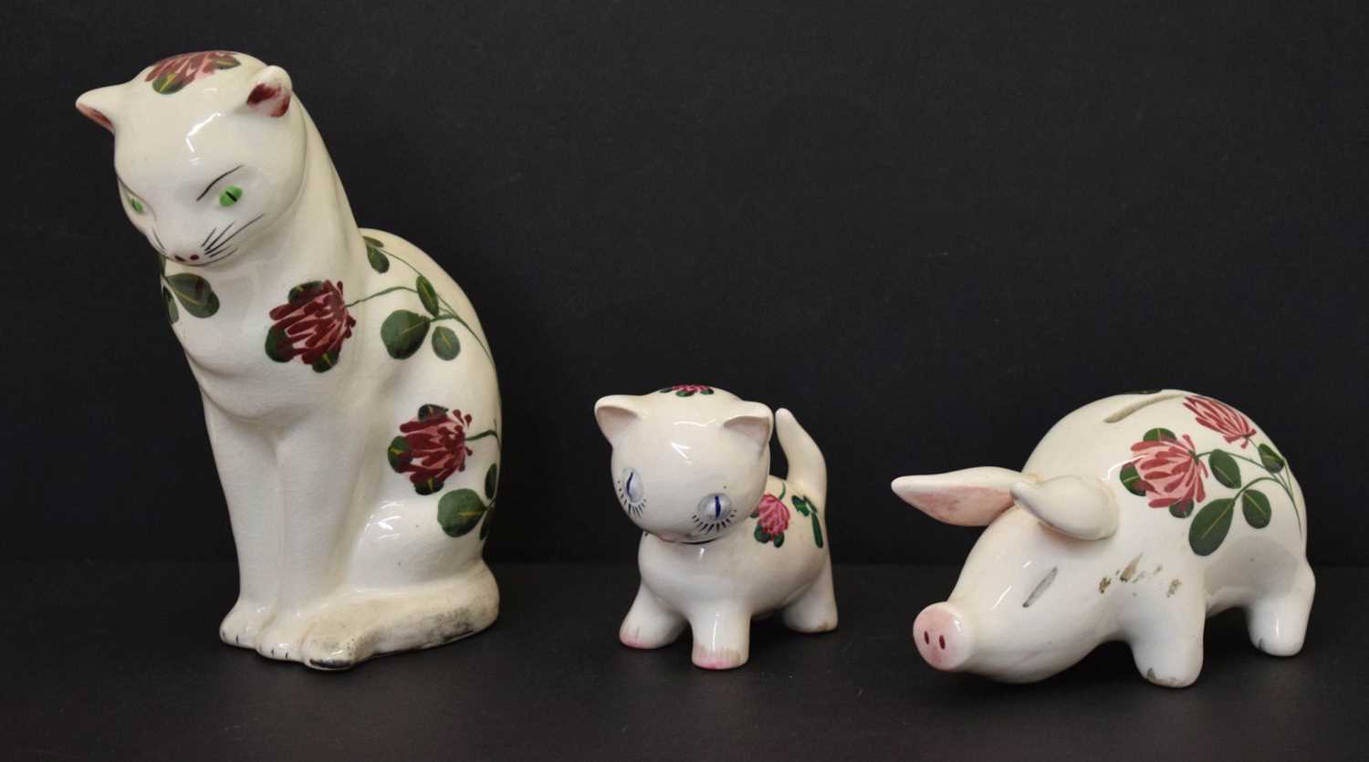 Lot 592 - Group of three Plichta pottery animals
